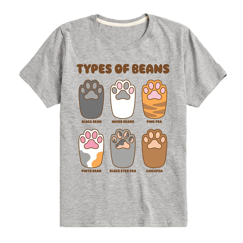 Boys 8-20 Types Of Cat Beans Graphic Tee