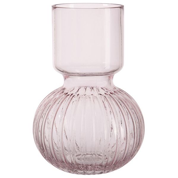 Home Essentials Pink Round Bottom Vase Table Decor