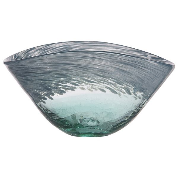 Home Essentials Oblong Glass Centerpiece Bowl Table Decor