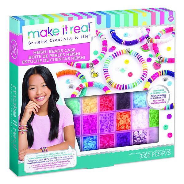 Girls Make It Real Heishi Beads Case & Bracelet Kit