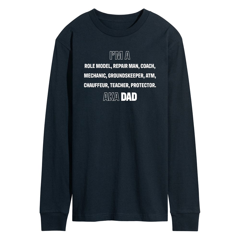 Men's I'm A Dad List Long Sleeve Graphic Tee