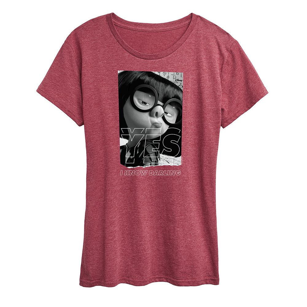 Disney / Pixar's The Incredibles Edna Women's Yes Darling Graphic Tee