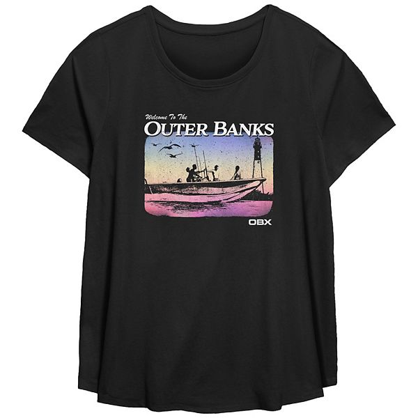 Plus Size Welcome To The Outer Banks Graphic Tee