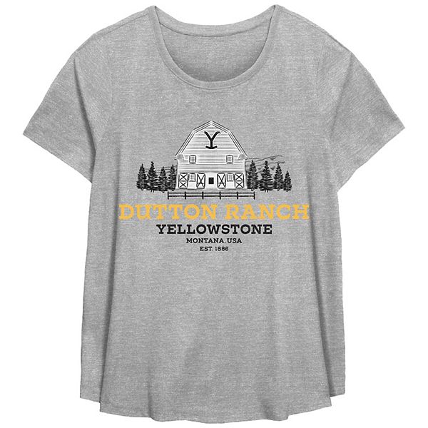 Plus Size Yellowstone Dutton Ranch Barn Graphic Tee