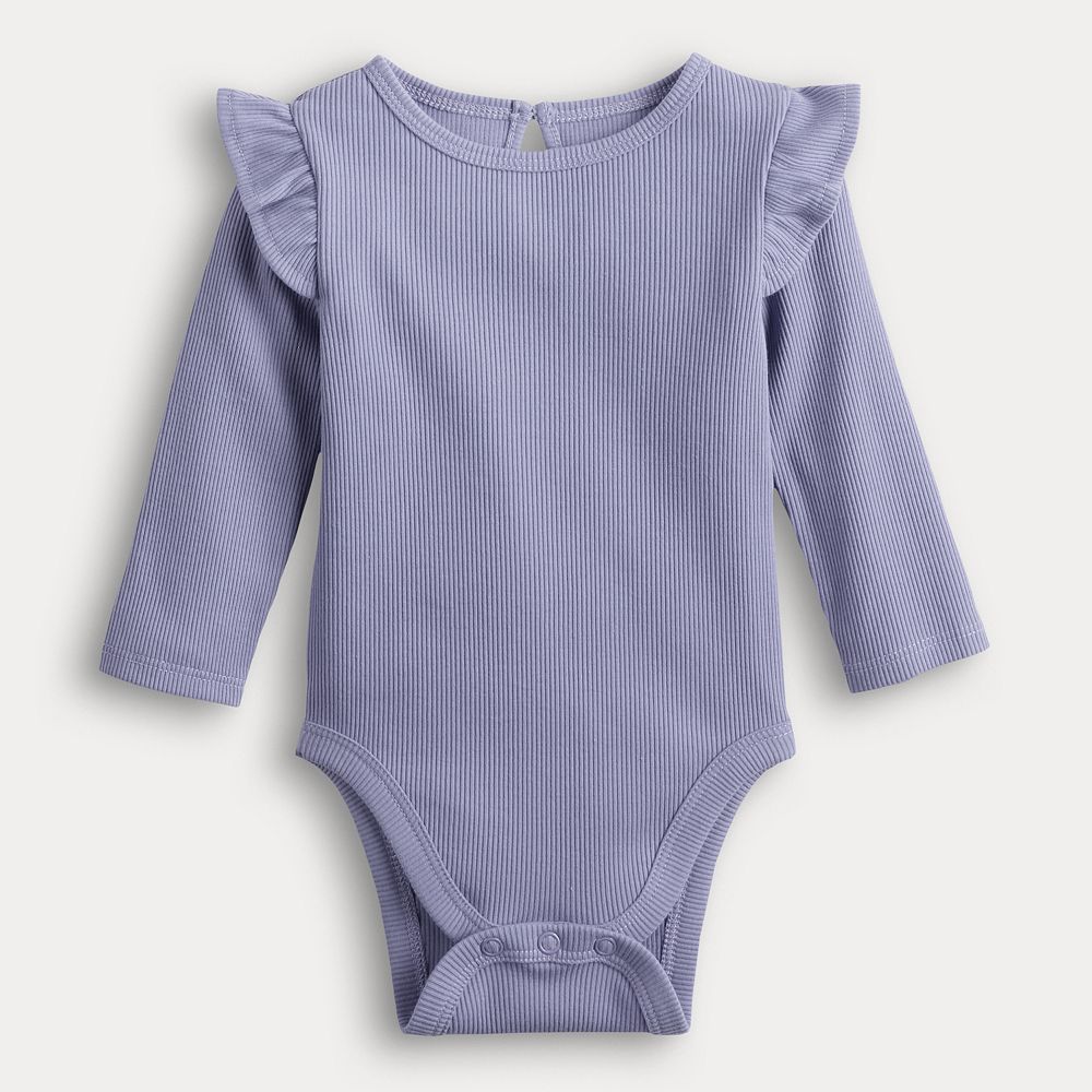 Baby Girl Jumping Beans® Flutter Shoulder Bodysuit