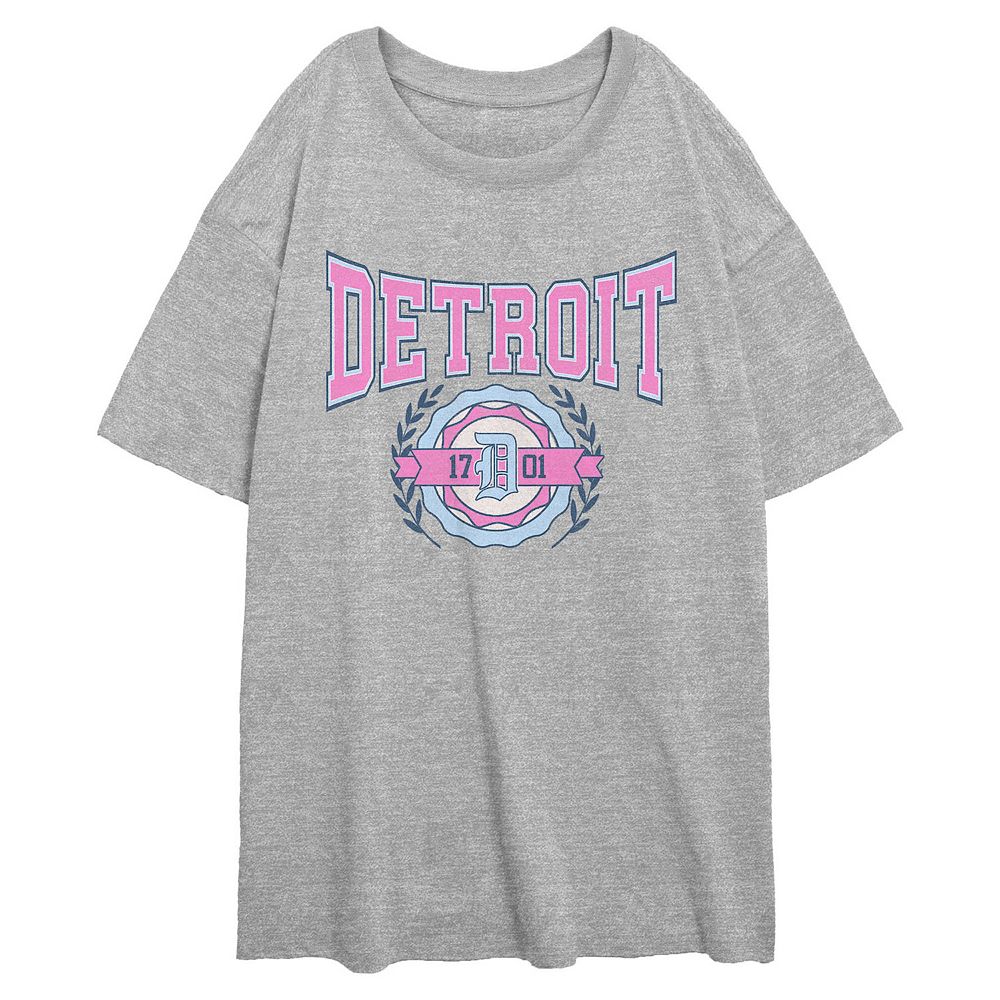 Juniors' Detroit 1701 Oversize Graphic Tee