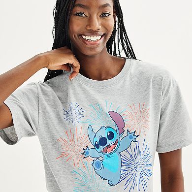 Disney's Lilo & Stitch Fireworks Juniors' Graphic Tee