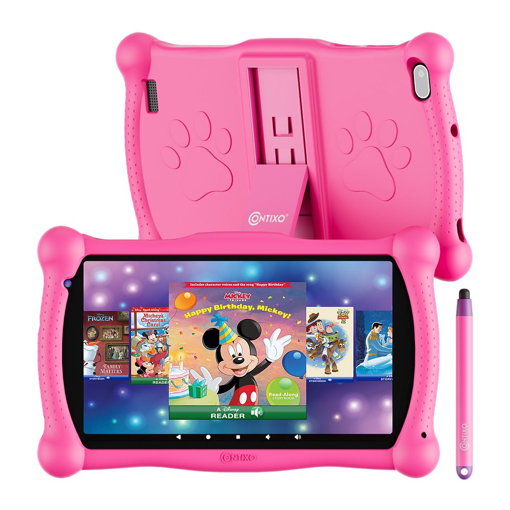 Contixo V10 Kids Tablet 32GB, 7" WiFi Learning Tablet, Shockproof Case ...
