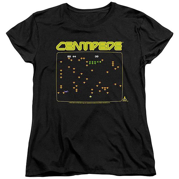 Atari Centipede Screen Short Sleeve Womens Tee