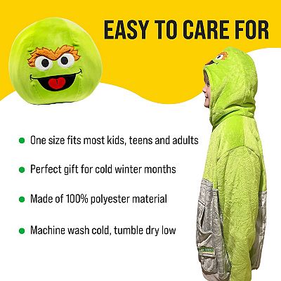 Oscar The Grouch Hooded Onesie