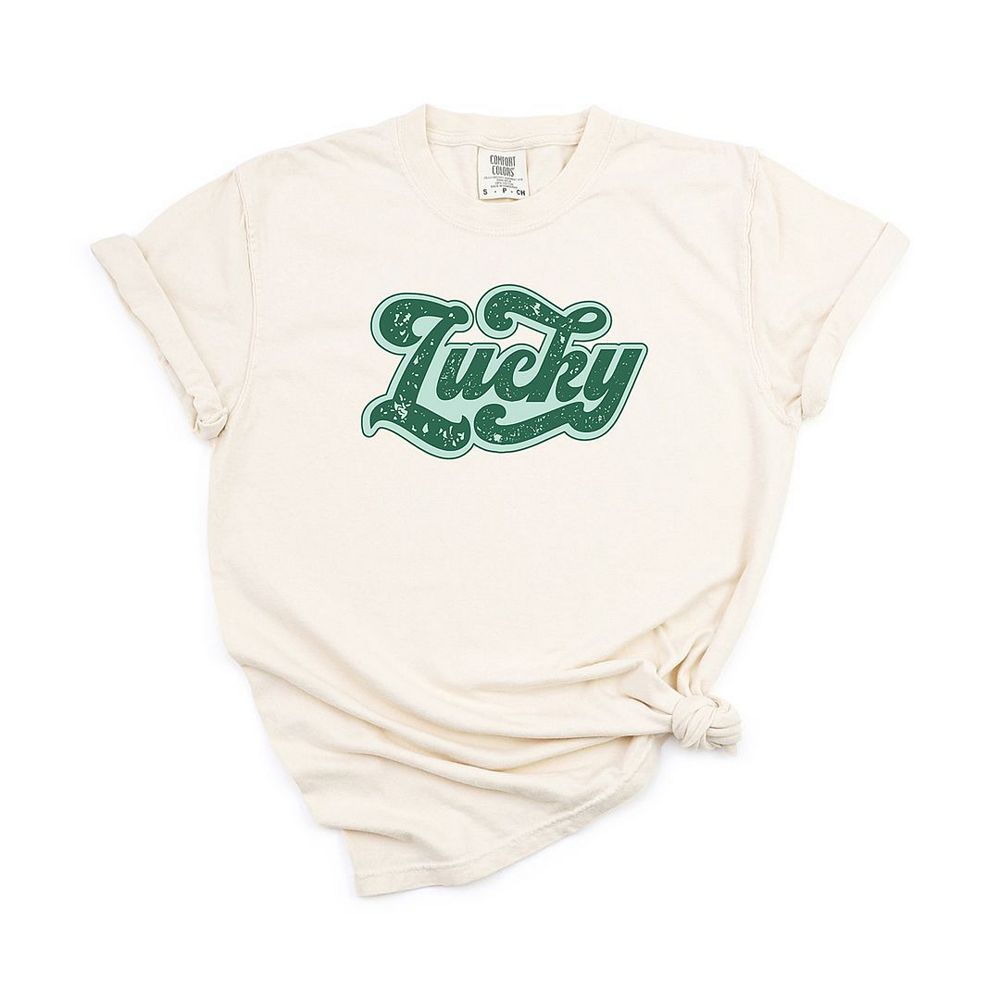 Lucky Retro Rough Garment Dyed Tees