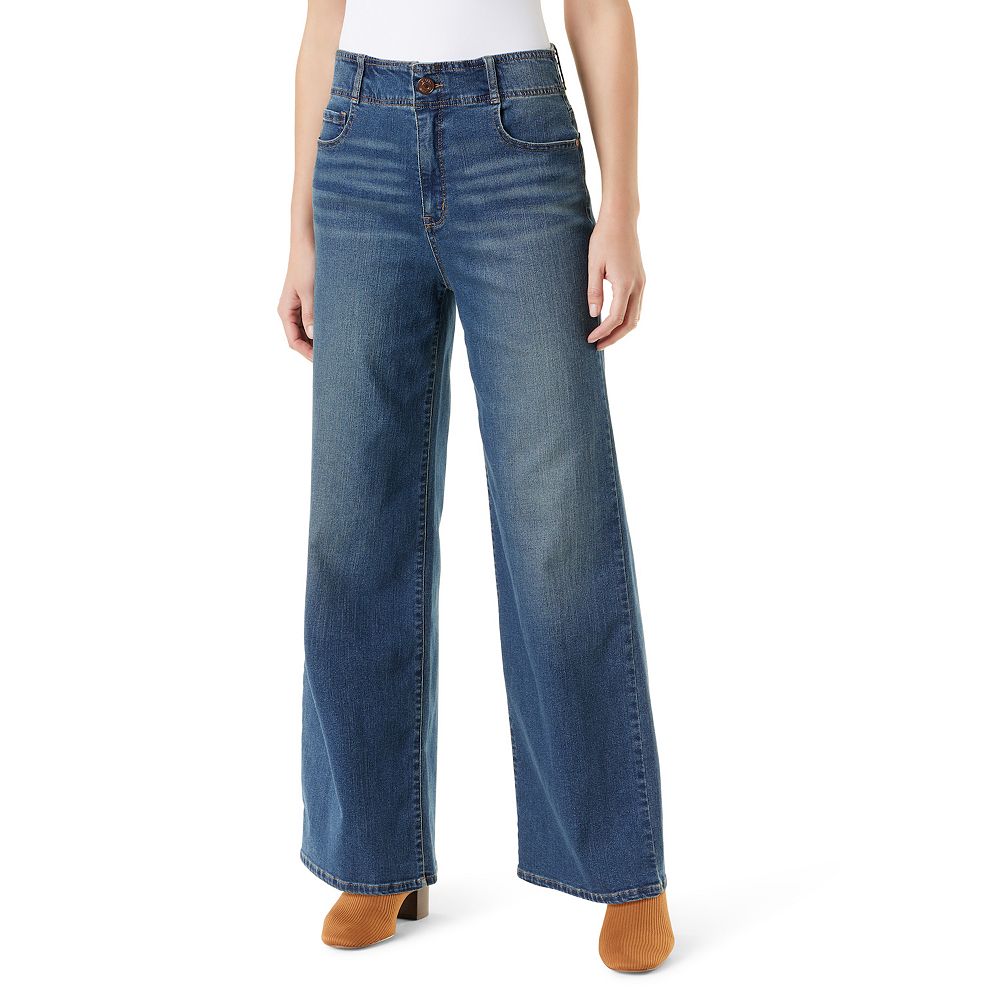 Women's Gloria Vanderbilt Tummy Sculpt Wide-Leg Jeans