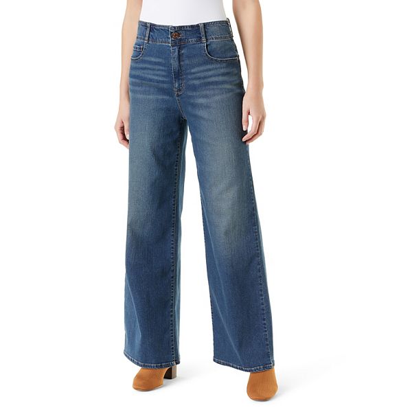 Women's Gloria Vanderbilt Tummy Sculpt Wide-Leg Jeans
