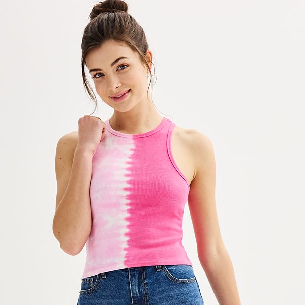 Juniors Almost Famous Tie Dye Bandier Tank Top