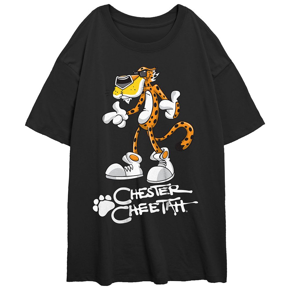 Juniors' Cheetos Chester Cheetah Cool Stand Oversize Graphic Tee