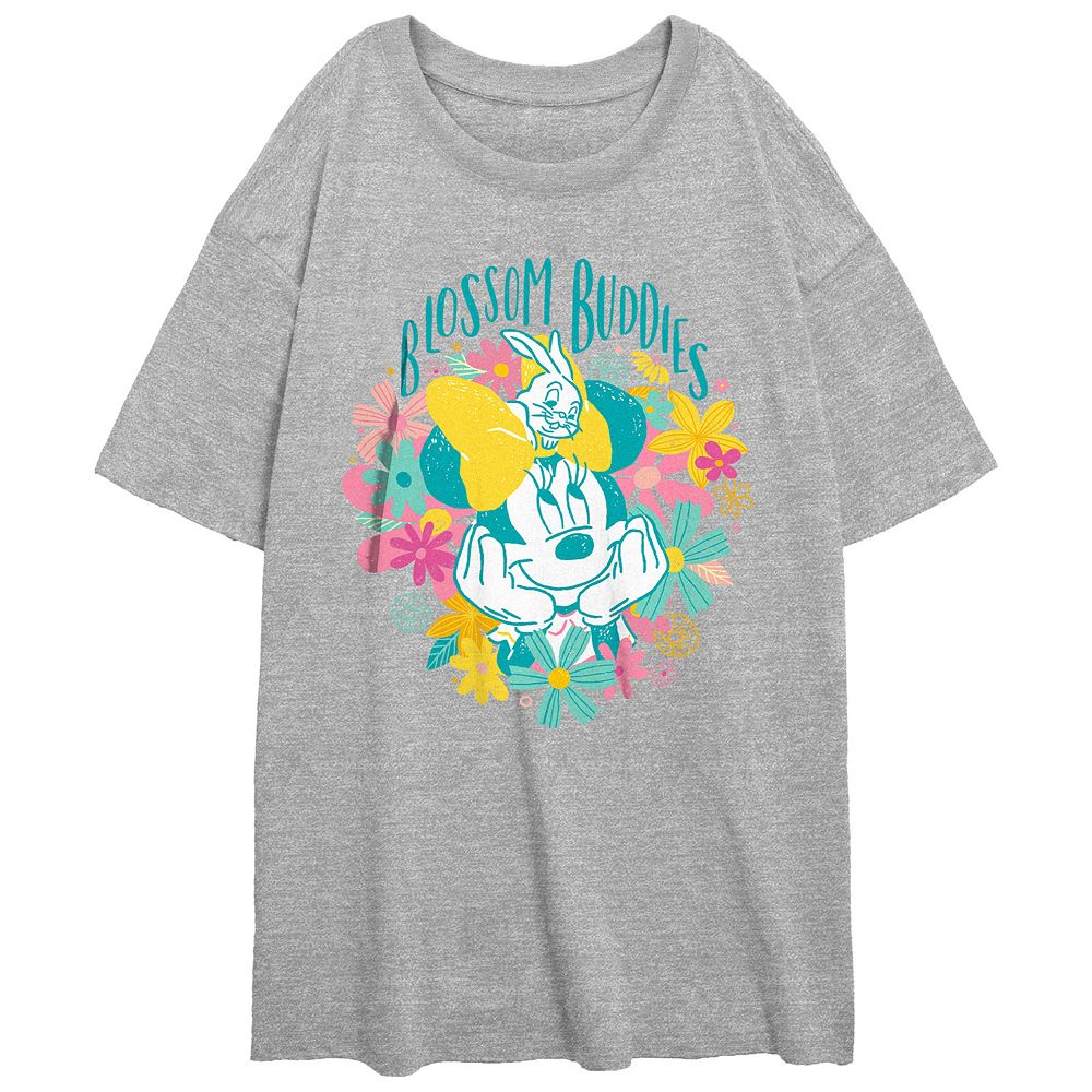 Disney's Minnie Mouse Blossom Buddies Juniors' Oversize Graphic Tee