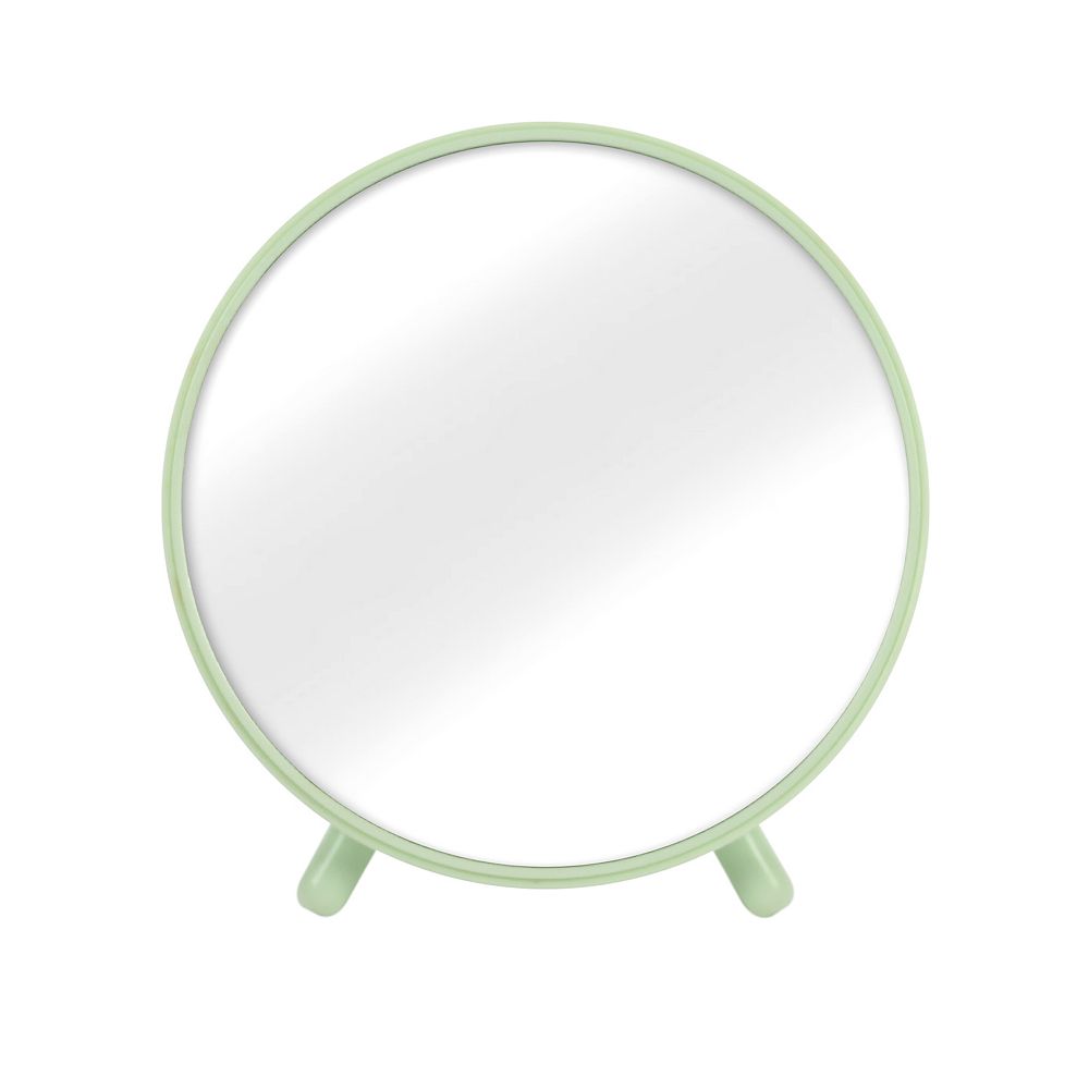 Mini Desktop Mirror with Back Storage Slot Table Decor