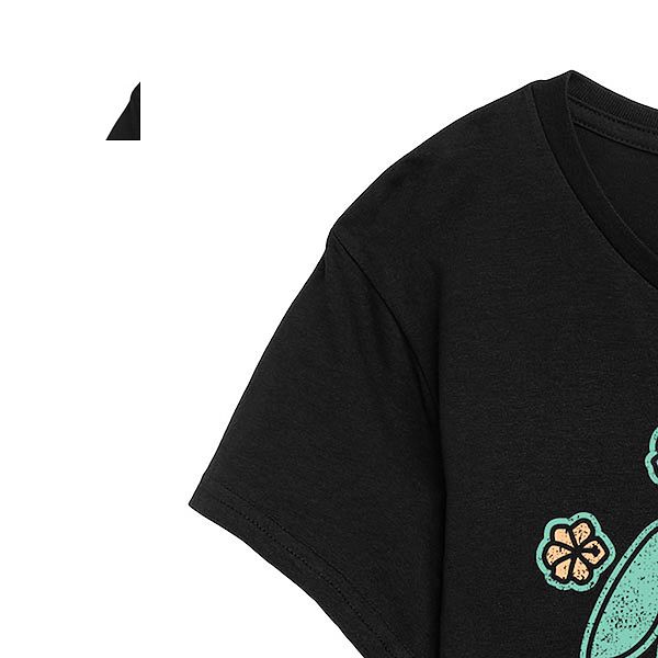 Women's Turtle And Flowers Graphic Tee
