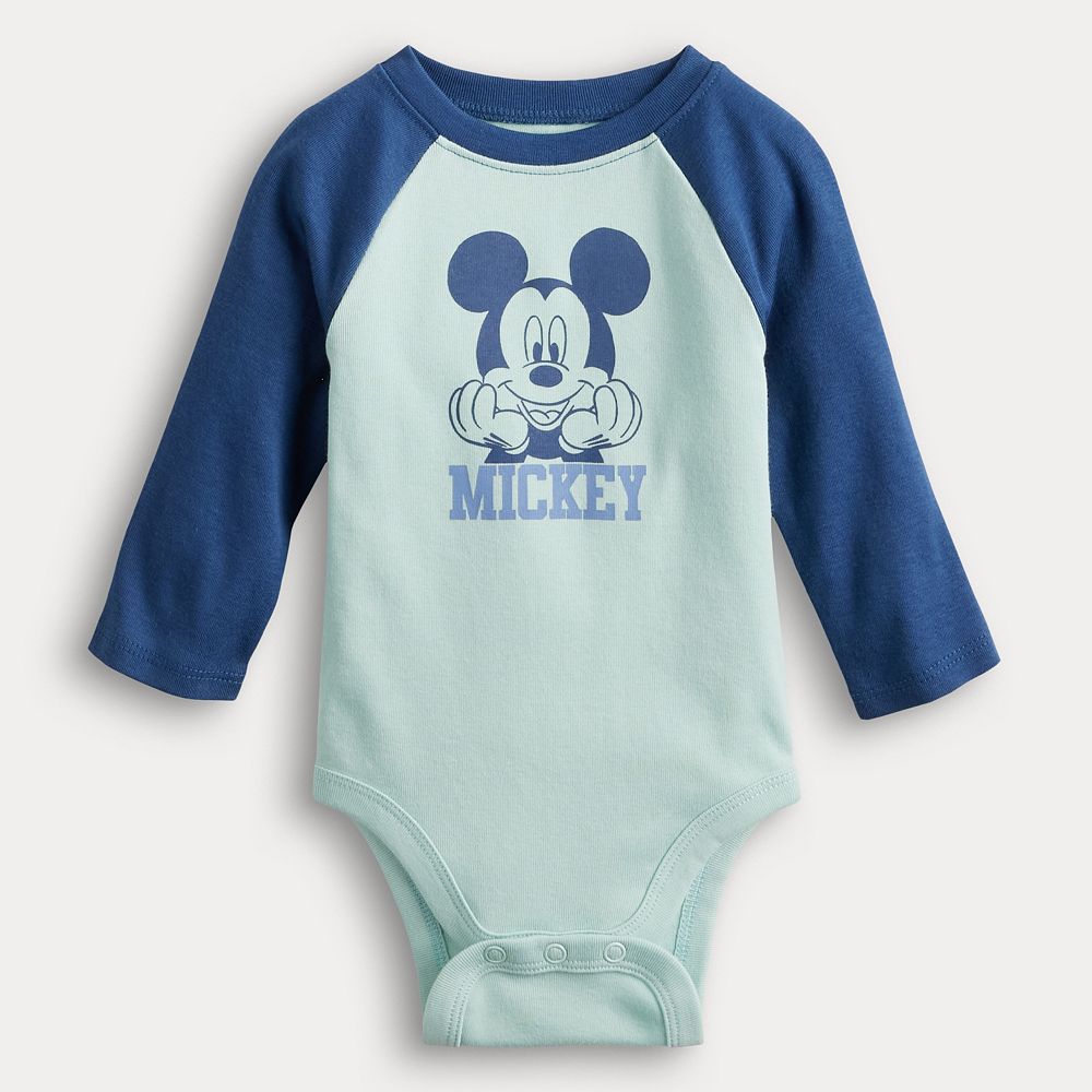 Disney's Mickey Mouse Baby Boy Long Raglan Sleeve "Mickey" Graphic ...