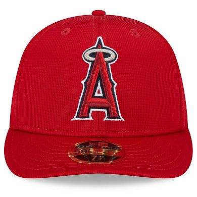 Men's New Era Red Los Angeles Angels 2024 Spring Training Low Profile ...