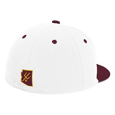 Men's adidas White Arizona State Sun Devils On-Field Baseball Fitted Hat