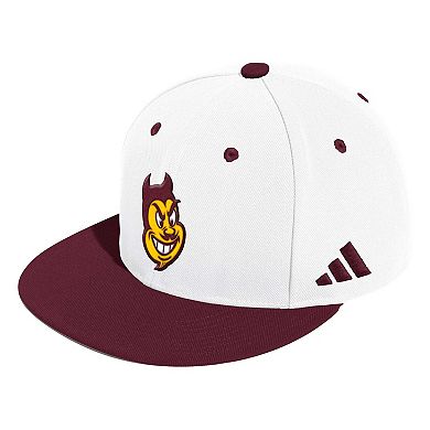 Men's adidas White Arizona State Sun Devils On-Field Baseball Fitted Hat