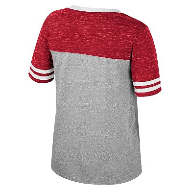 Women's Colosseum Heather Gray Alabama Crimson Tide Kate Colorblock ...