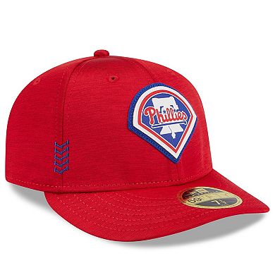 Men's New Era Red Philadelphia Phillies 2024 Clubhouse Low Profile ...