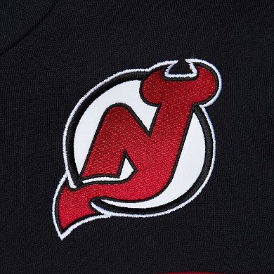 Men's Mitchell & Ness White/Black New Jersey Devils Head Coach Pullover ...