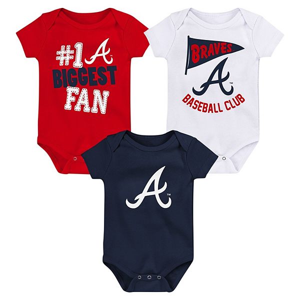 Newborn & Infant Fanatics Branded Atlanta Braves Fan Pennant 3-Pack ...