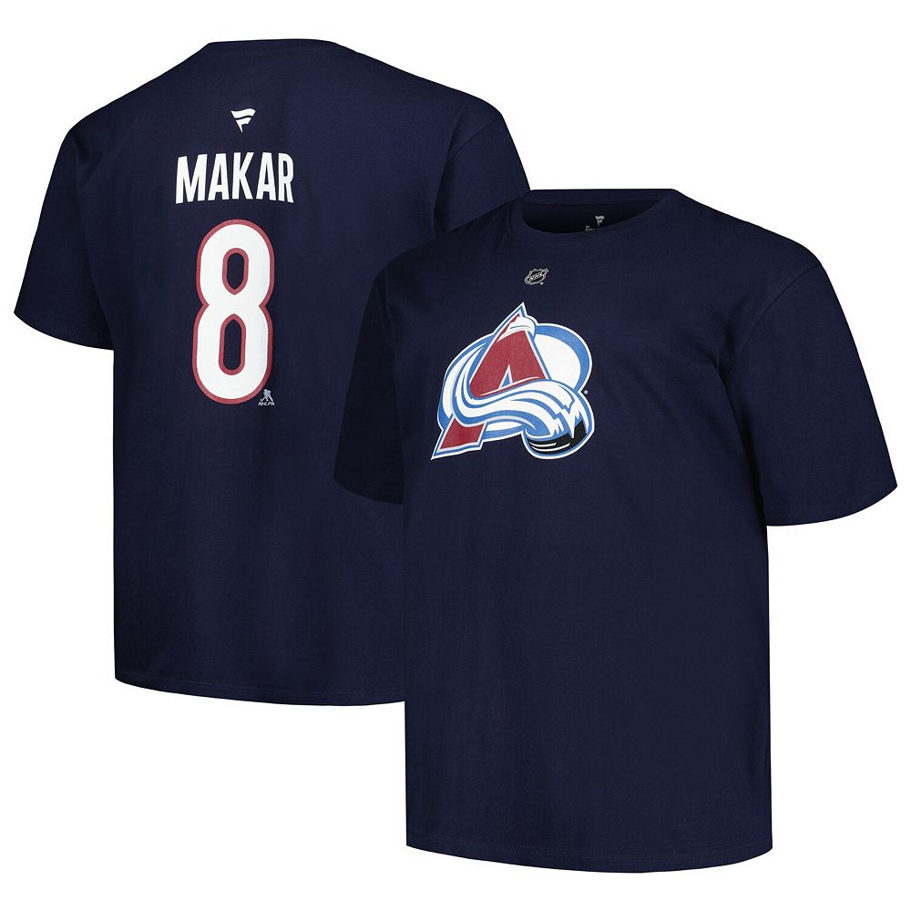 Men's Fanatics Branded Cale Makar Navy Colorado Avalanche Big & Tall ...
