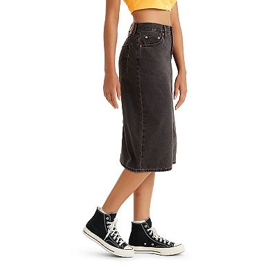 Women's Levi's® Denim Side Slit Midi Jean Skirt
