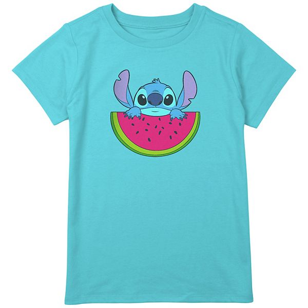 Disney's Lilo & Stitch Watermelon Stitch Girls Plus Graphic Tee