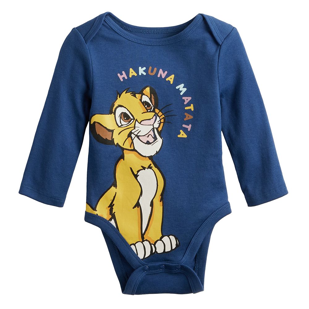 Disney's The Lion King Simba Baby Long Sleeve Bodysuit by Jumping Beans®