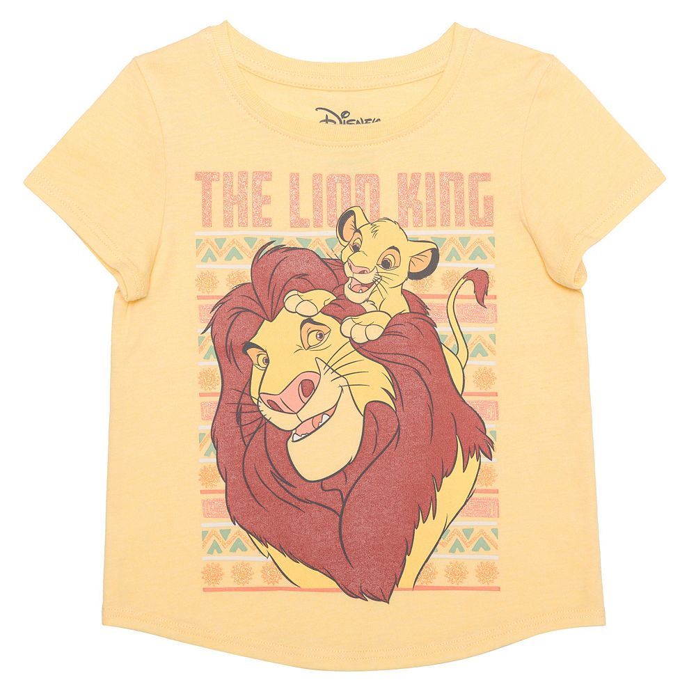 Disney's The Lion King Toddler Girl Simba & Mufasa Sparkle Graphic Tee ...