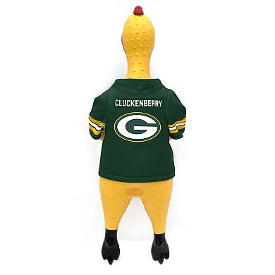NFL Green Bay Packers Team Rubber Chicken Pet Toy