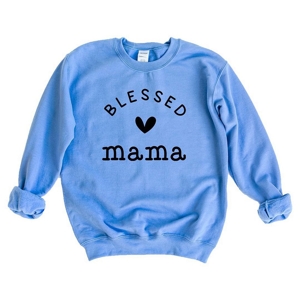 Blessed Mama Heart Sweatshirt