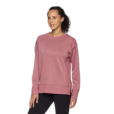 Women's Gaiam Hudson Rib Mix Crew Sweatshirt