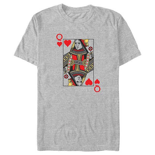 Big & Tall Queen Of Hearts Card Graphic Tee