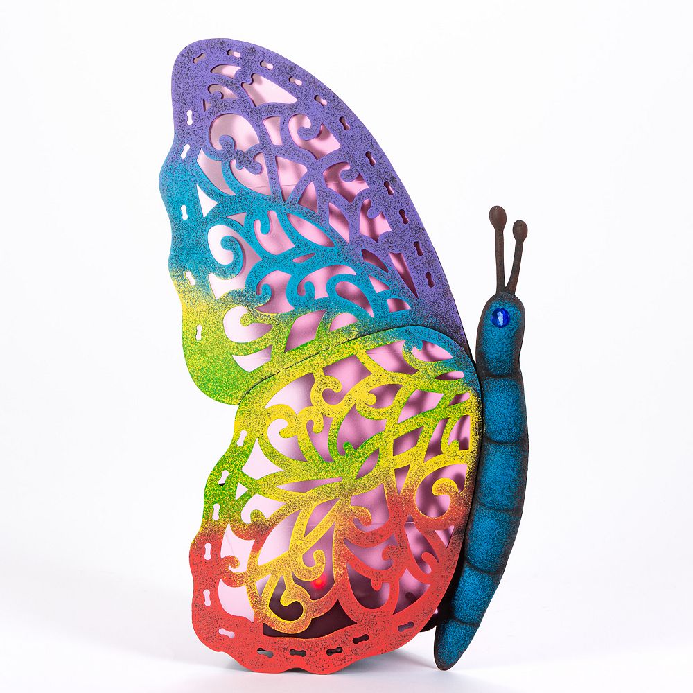 Gerson Solar Butterfly Floor Decor