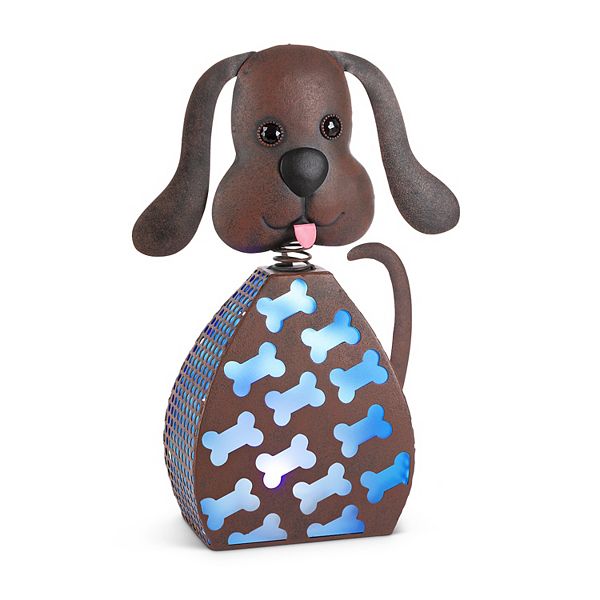 Gerson Solar Dog Bone Cutout Floor Decor