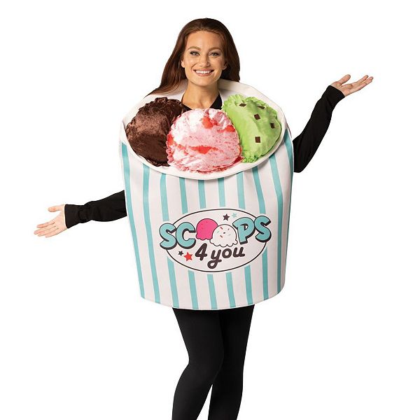 Icecream Container Halloween Costume, Adult One Size
