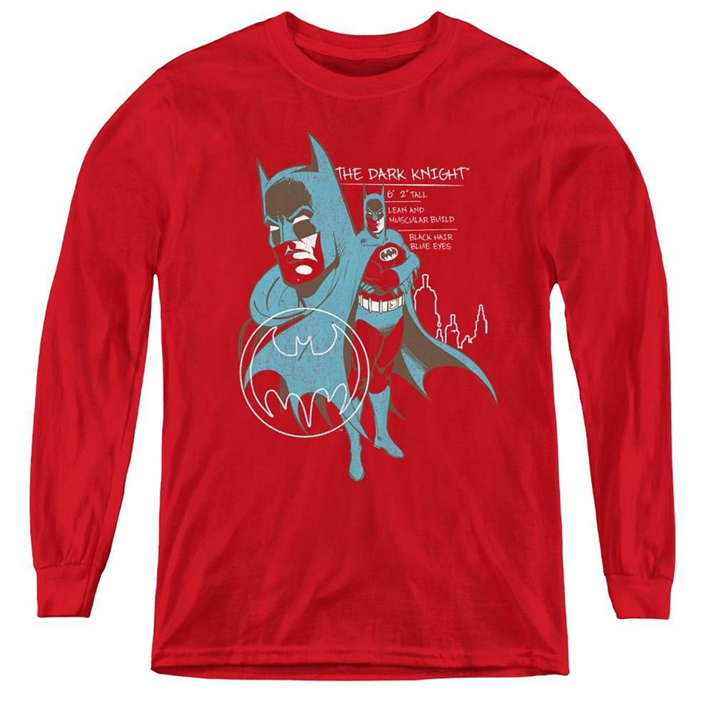 Batman Lean And Muscular Youth Long Sleeve T-shirt