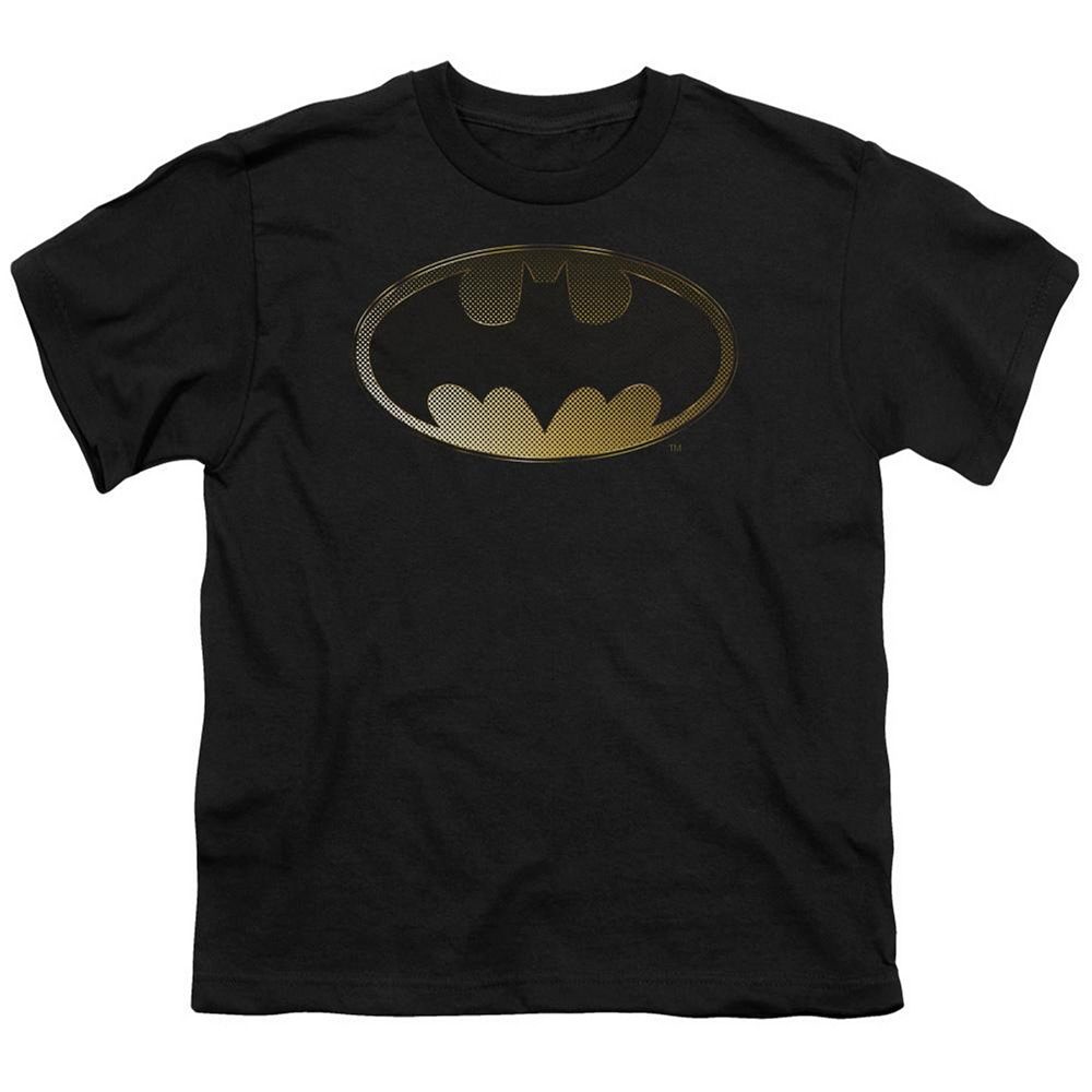 Batman Halftone Bat Short Sleeve Youth T-shirt