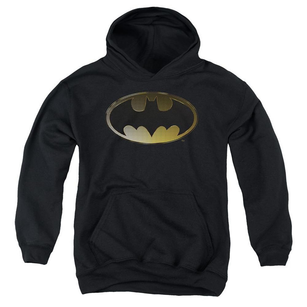 Batman Halftone Bat Youth Pull Over Hoodie