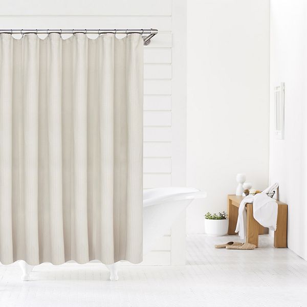 Sonoma Goods For Life® Waffle Texture Shower Curtain