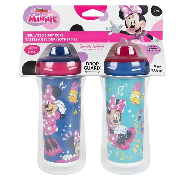 Disney's Minnie Mouse 2-Pack Insulated DropGuard Sippy Cups by The ...