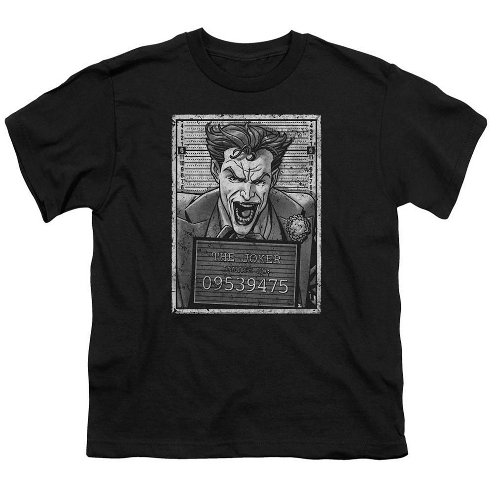 Batman Joker Inmate Short Sleeve Youth T-shirt