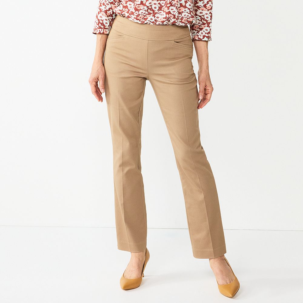 Women's Croft & Barrow® Effortless Stretch Pull-On Bootcut Pants