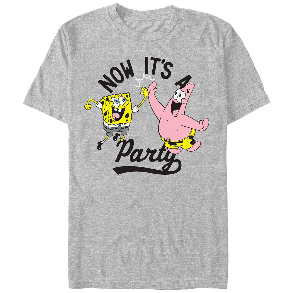 Men's SpongeBob SquarePants And Patrick Party Graphic Tee